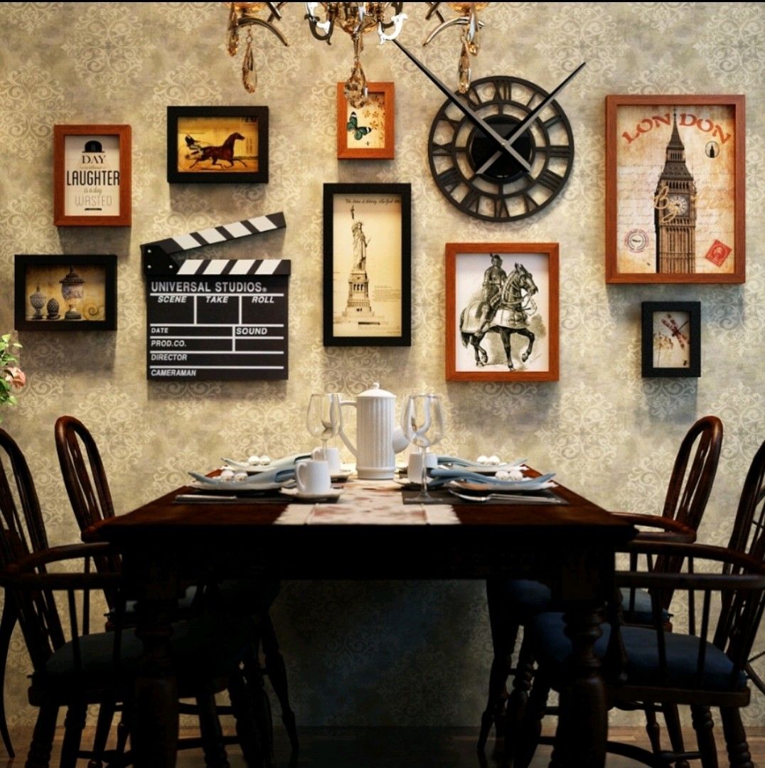 vintage wall frame set (10pcs), Furniture & Home Living, Home Decor ...