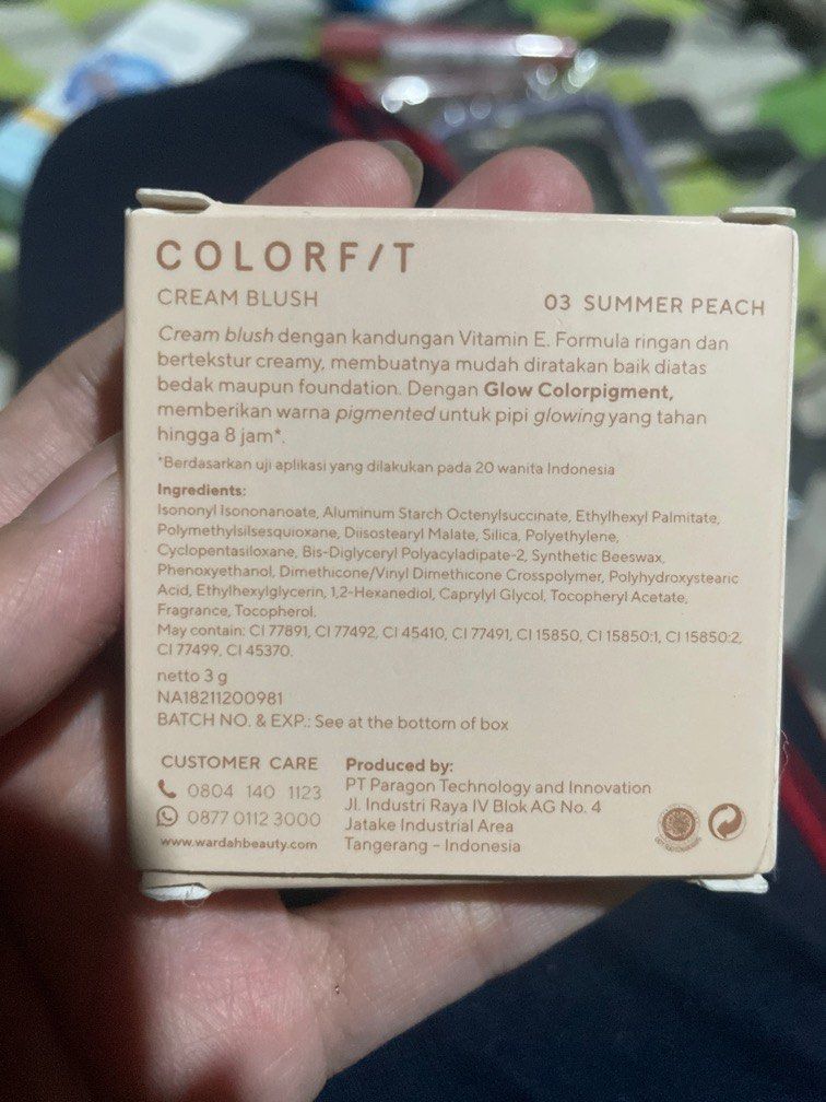 Wardah Eyeshadow Palette + Colorfit Cream Blush, Kesehatan & Kecantikan ...