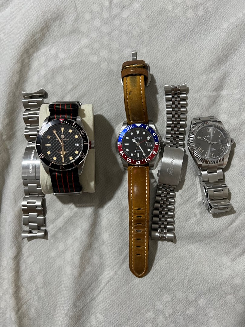 WATCH BUNDLE ( 1 Pagani Design, 2 Parnis), Men's Fashion, Watches ...