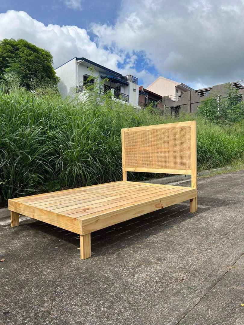 Wooden Solihiya Bed frame, Furniture & Home Living, Furniture, Bed ...