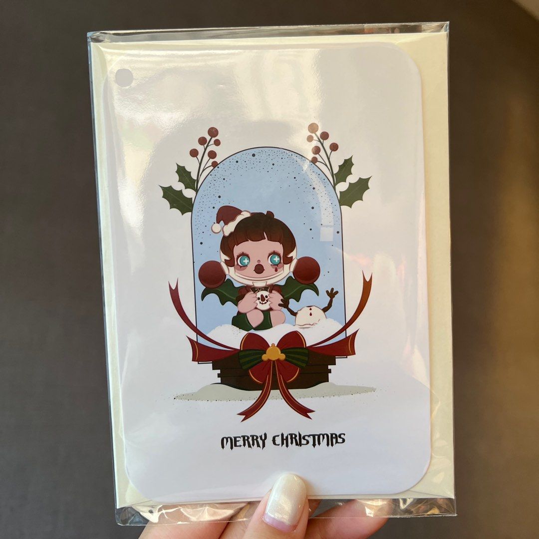 [WTS] POPMART Skullpanda & Labubu Christmas card and sticker, Hobbies ...