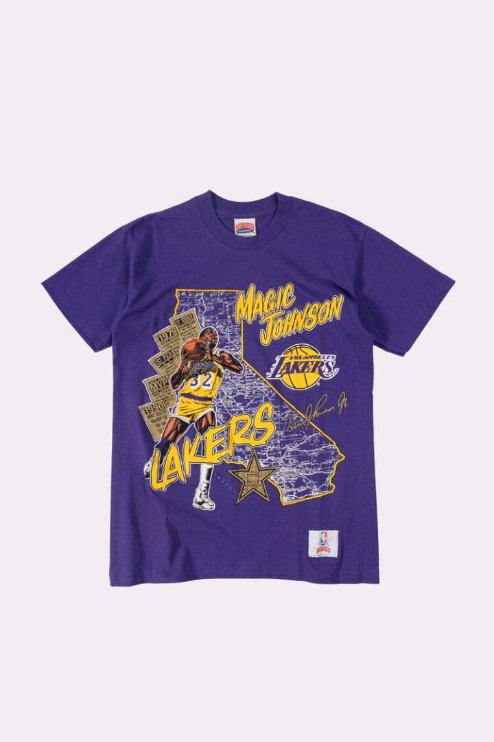 1990 Magic Johnson Tshirt Vintage, Men's Fashion, Tops & Sets, Tshirts ...