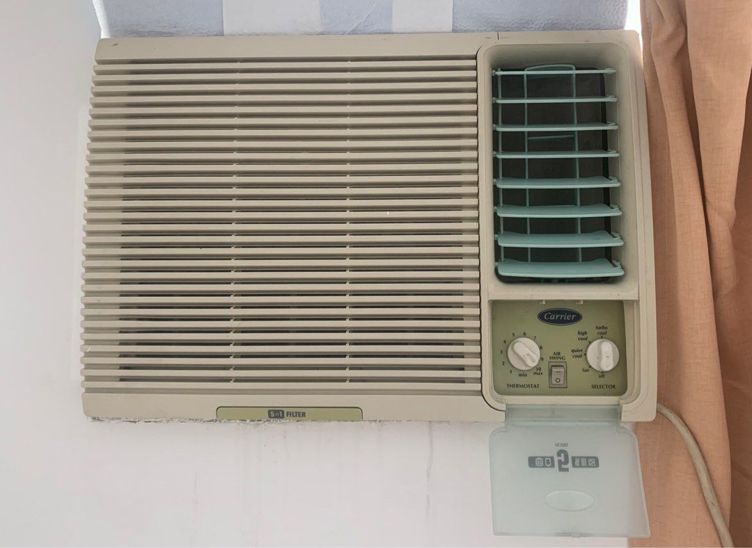 1hp aircon - Carrier (window type), TV & Home Appliances, Air ...