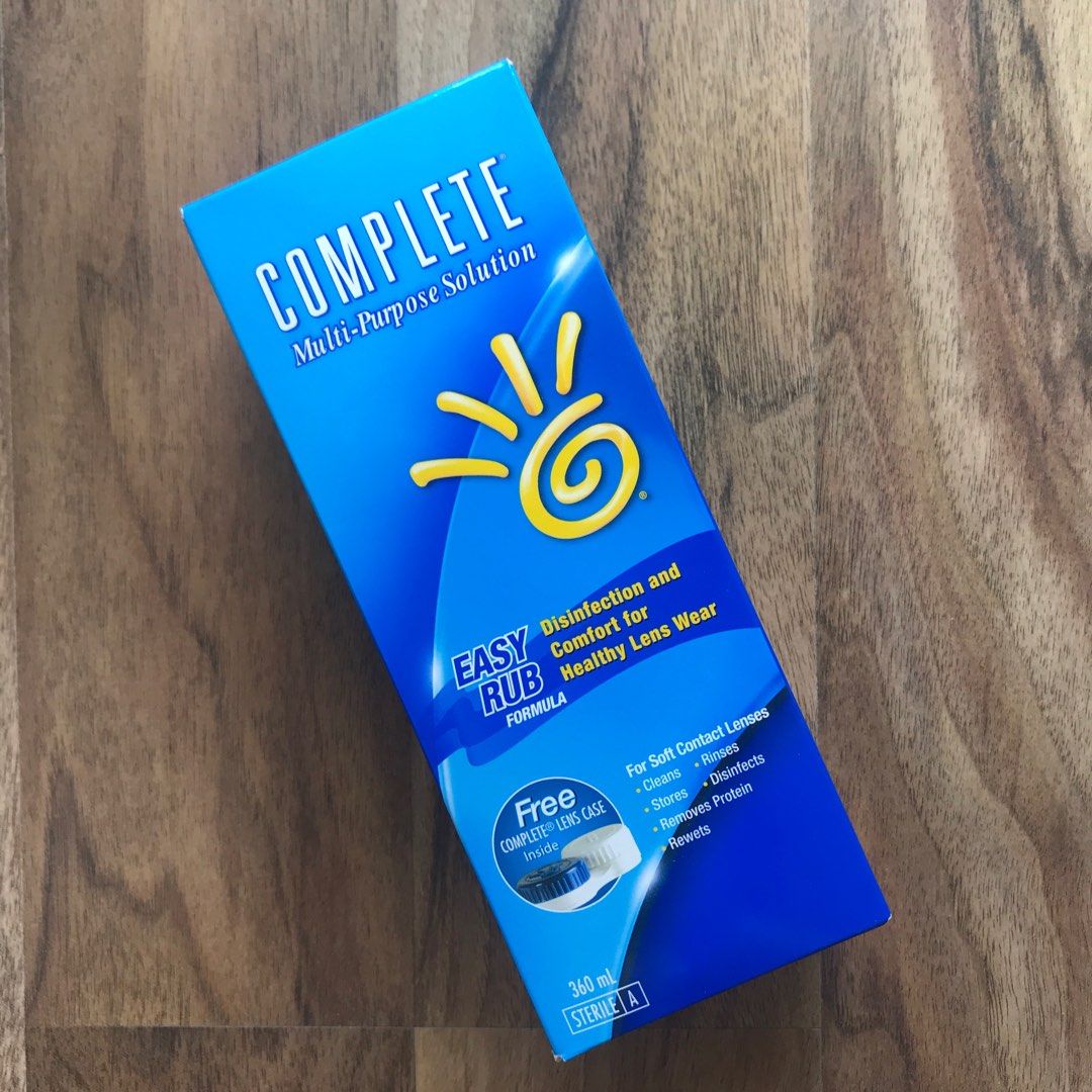 360ML Complete Easy Rub Multi-Purpose Contact Lens Solution, Beauty ...