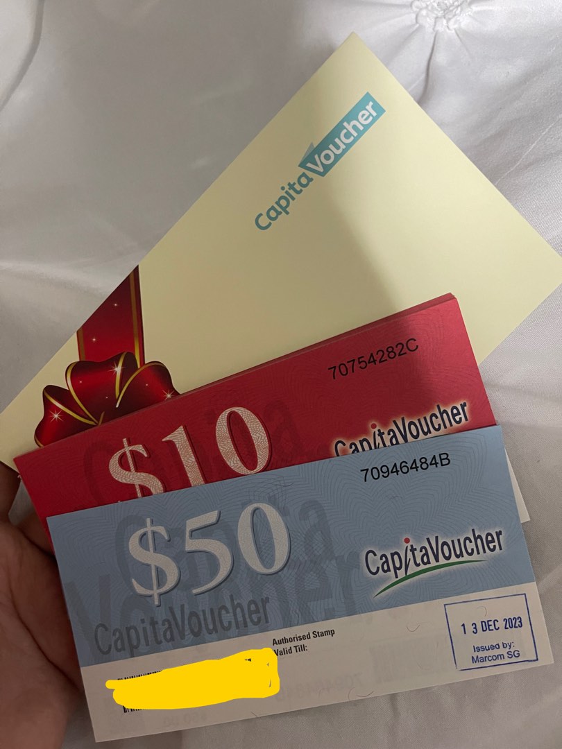$400 worth Capita Vouchers, Tickets & Vouchers, Vouchers on Carousell