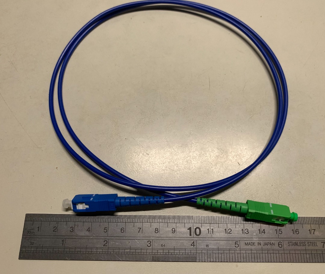 防寵物咬斷 光纖線 光纖 寬頻 專用 上網 電訊 modem fibre cable 1米 PCCW HKT HGC HKBN SMT ...