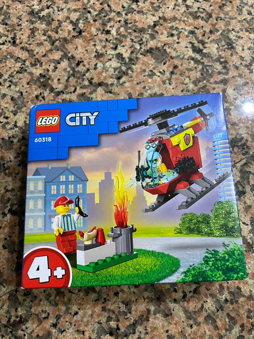 樂高積木 LEGO 60318 City-消防直升機, 書籍、休閒與玩具, 玩具、公仔、桌遊在旋轉拍賣