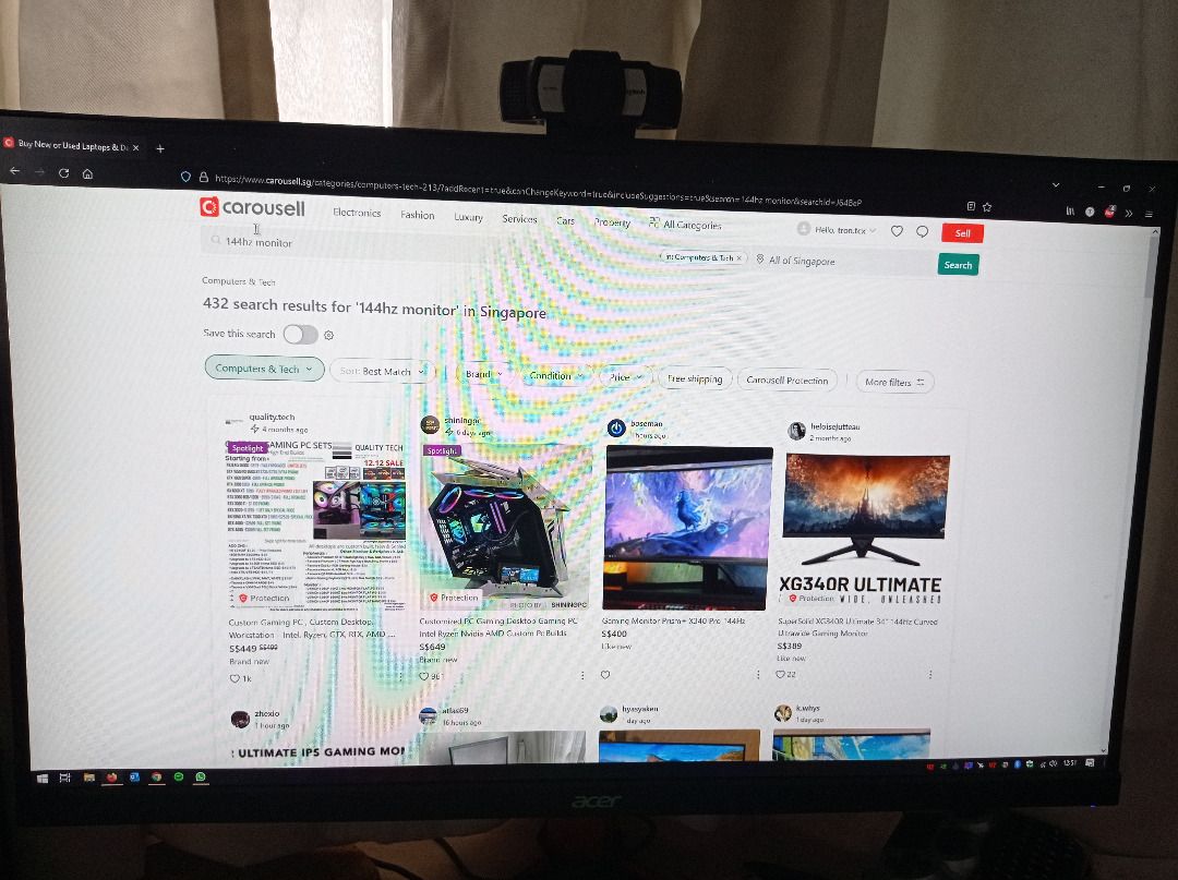 Acer Nitro VG271 Pbmiipx 27 Inches Full HD (1920 x 1080) IPS Monitor ...