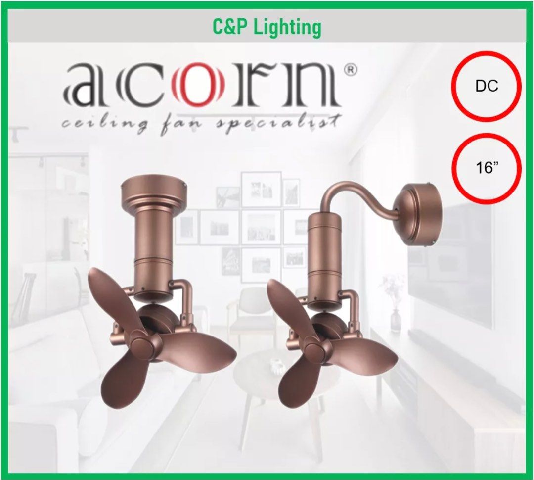 Acorn corner DC-360 16” in bronze, Furniture & Home Living, Lighting ...