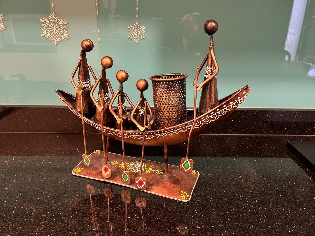African boatmen (brass), Furniture & Home Living, Home Decor, Other ...