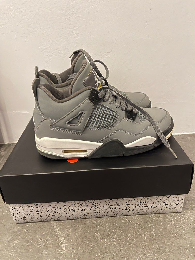Air Jordan 4 Retro (GS) Cool Grey (2019), Men's Fashion, Footwear ...