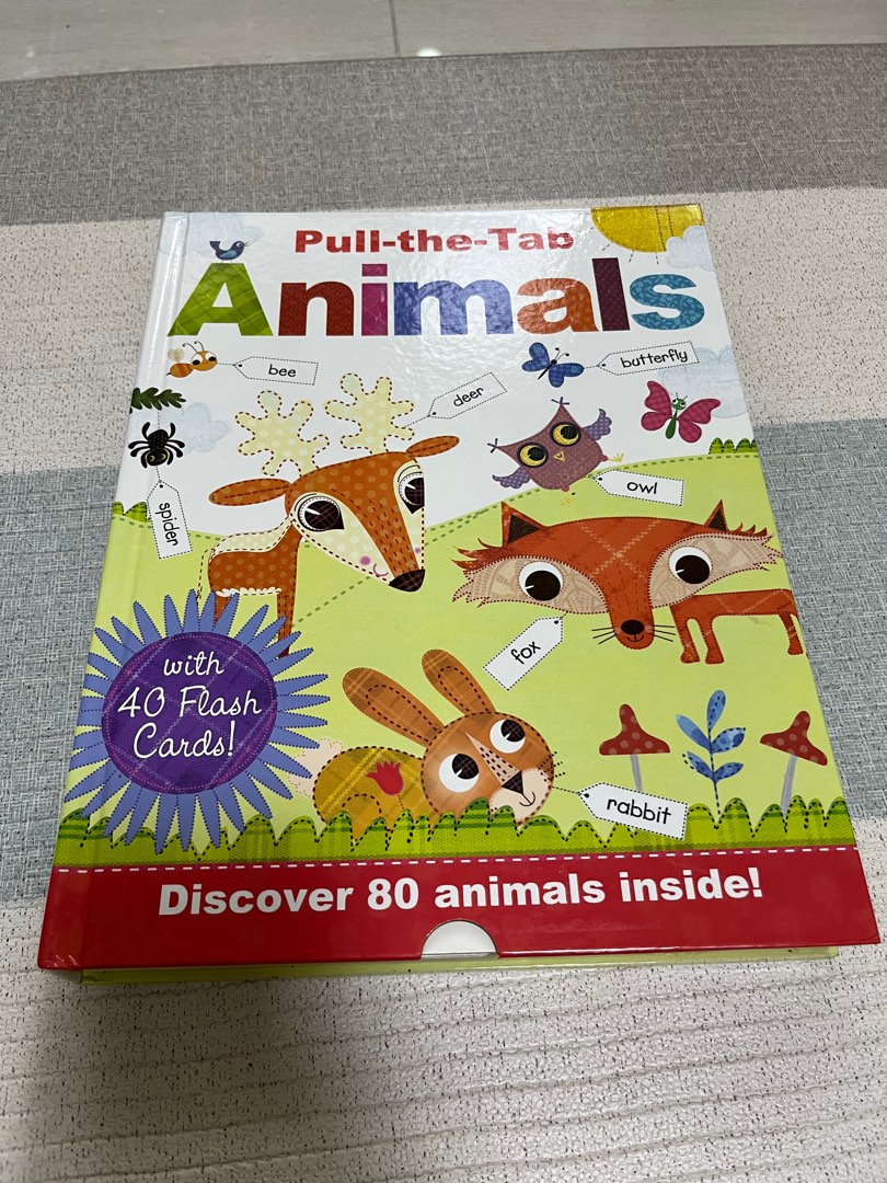 Animals book. Pull the tab, Hobbies & Toys, Books & Magazines, Children ...