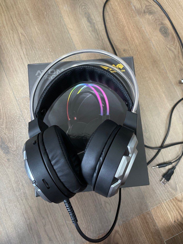 Armaggeddon Atom9 RGB gaming headphones, Audio, Headphones & Headsets ...