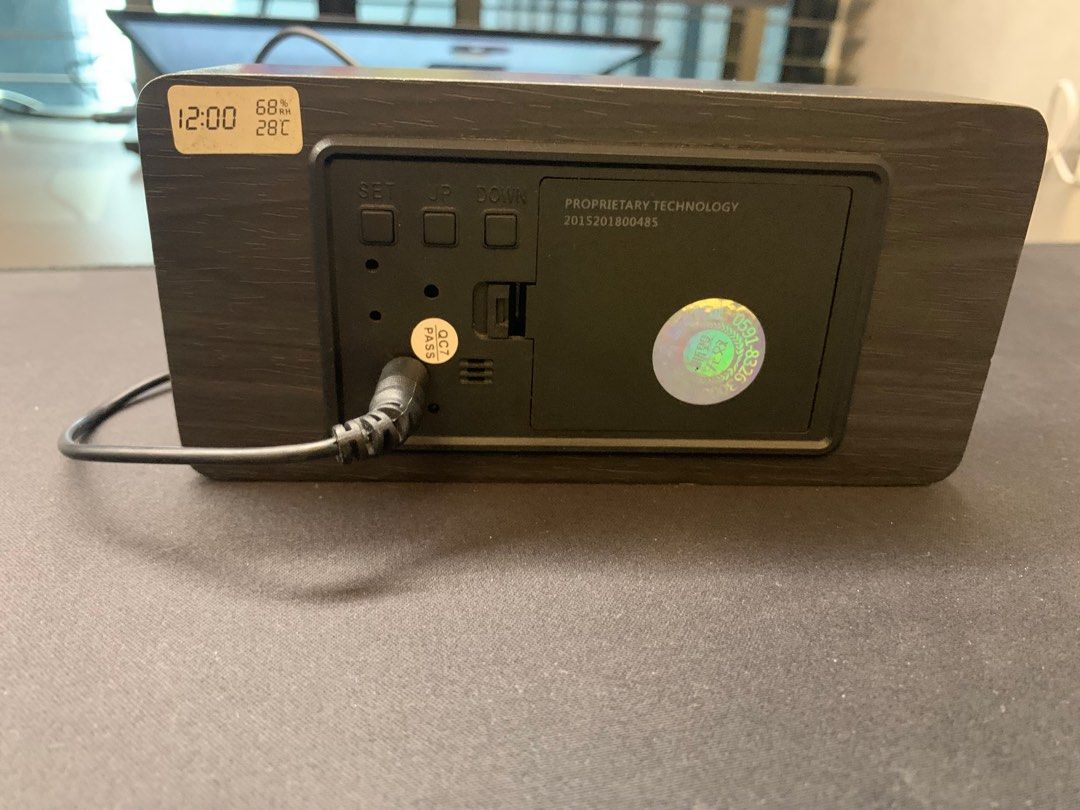 Black nice looking digital clock, Furniture & Home Living, Home Decor ...