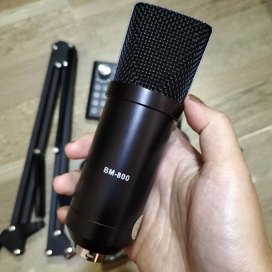 BM 800 Microphone Recording Set, Audio, Microphones on Carousell