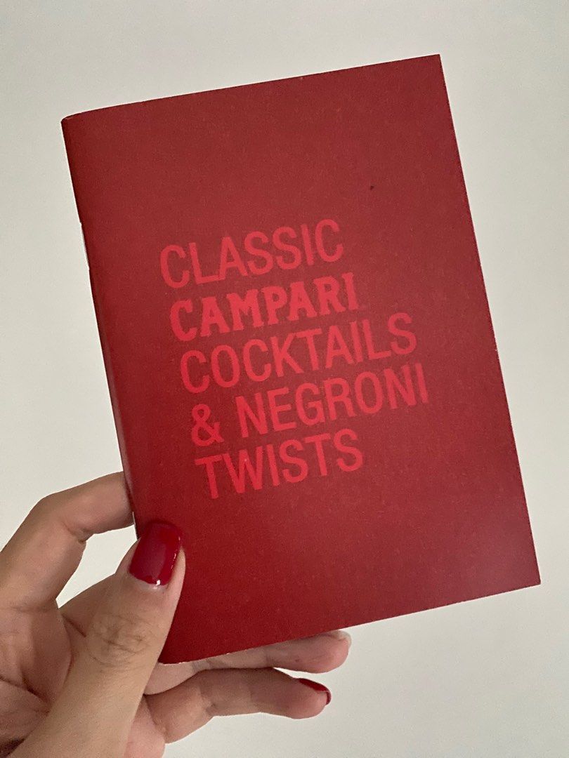Brand New Campari cocktails & Negroni recipe book, 興趣及遊戲, 書本 & 文具, 雜誌及 ...