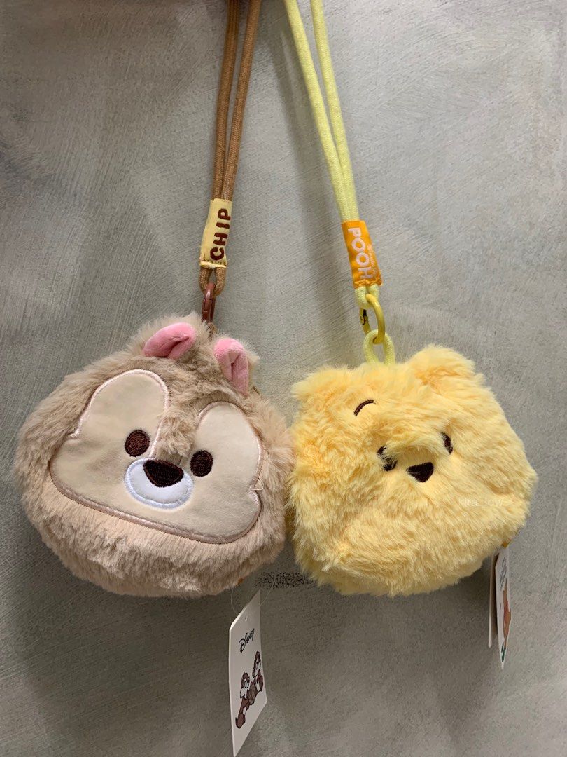 [Ready Stock] MINISO x DISNEY Collab Furry Coin Pouch, Women's Fashion ...