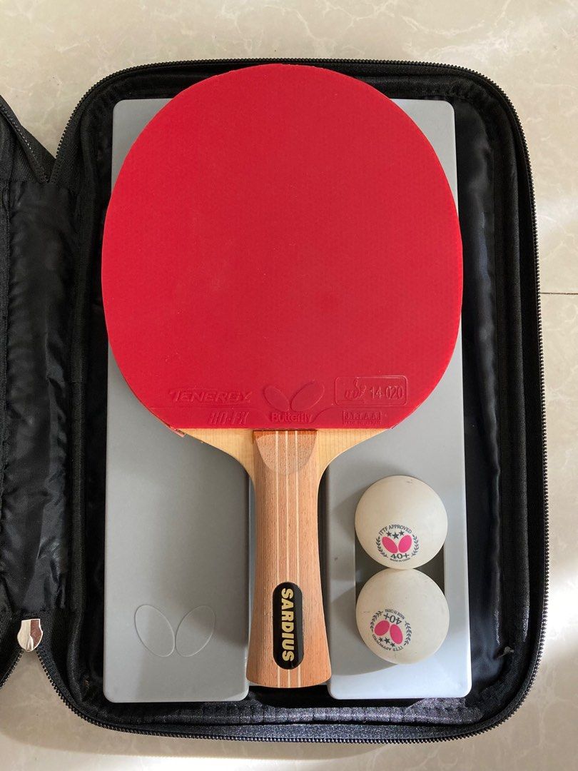 Butterfly SARDIUS racquet, Sports Equipment, Sports & Games, Racket and ...