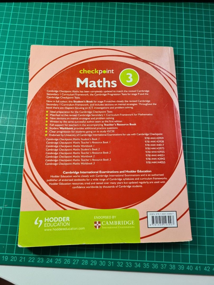 Cambridge checkpoint maths 3, Hobbies & Toys, Books & Magazines ...