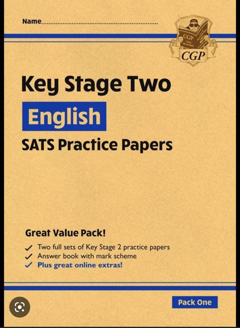 CGP Key Stage Two English SATS Practise Paper, Hobbies & Toys, Books ...