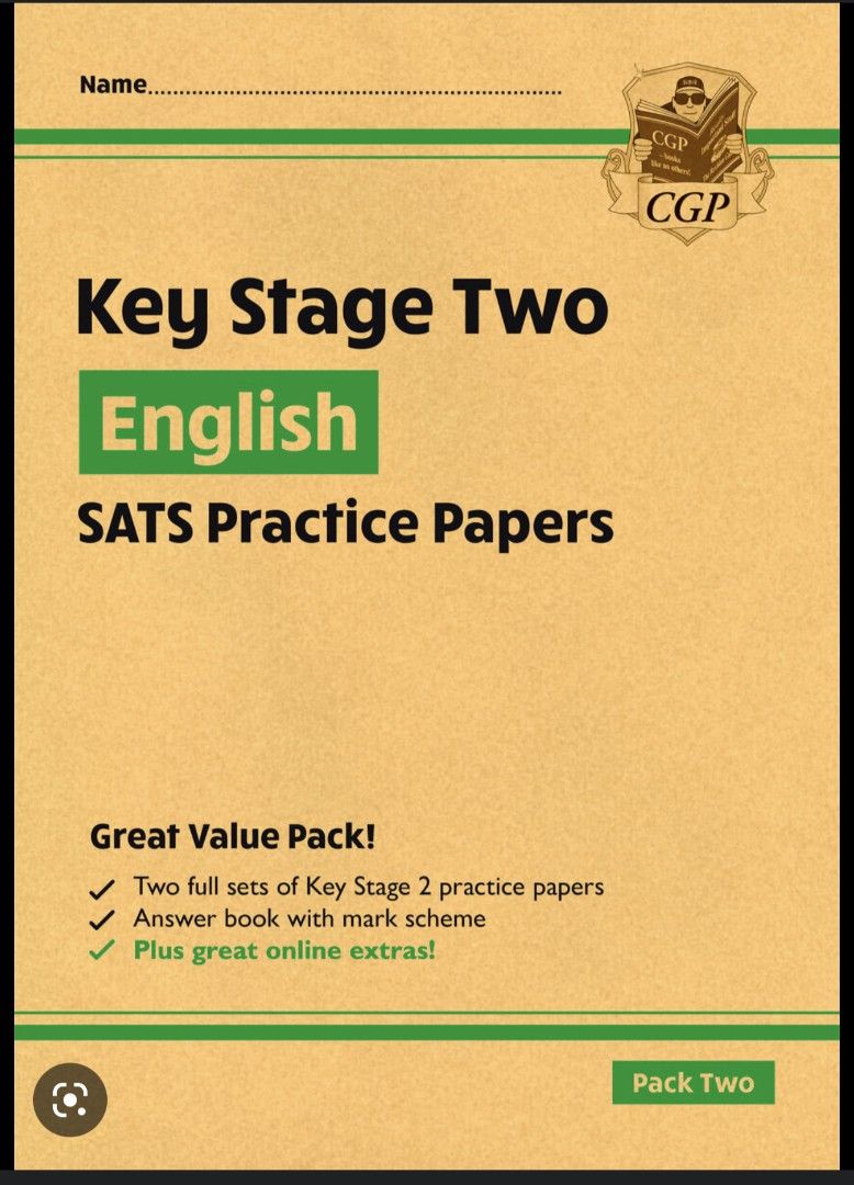 CGP Key Stage Two English SATS Practise Paper, Hobbies & Toys, Books ...