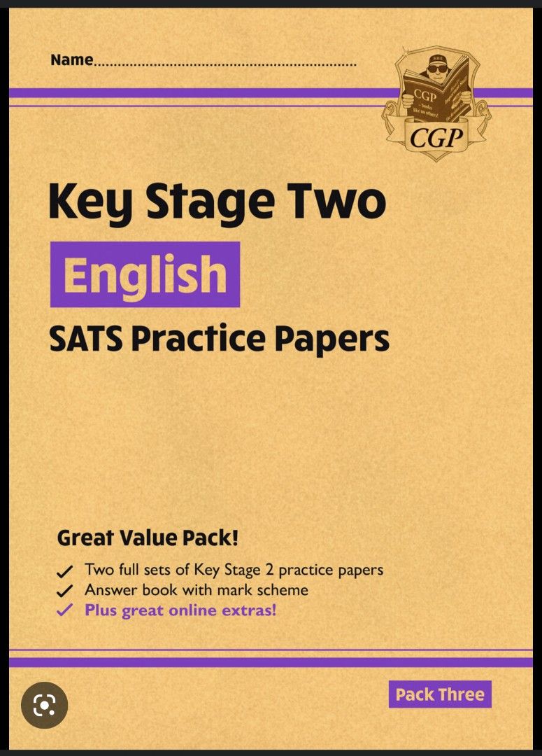 CGP Key Stage Two English SATS Practise Paper, Hobbies & Toys, Books ...