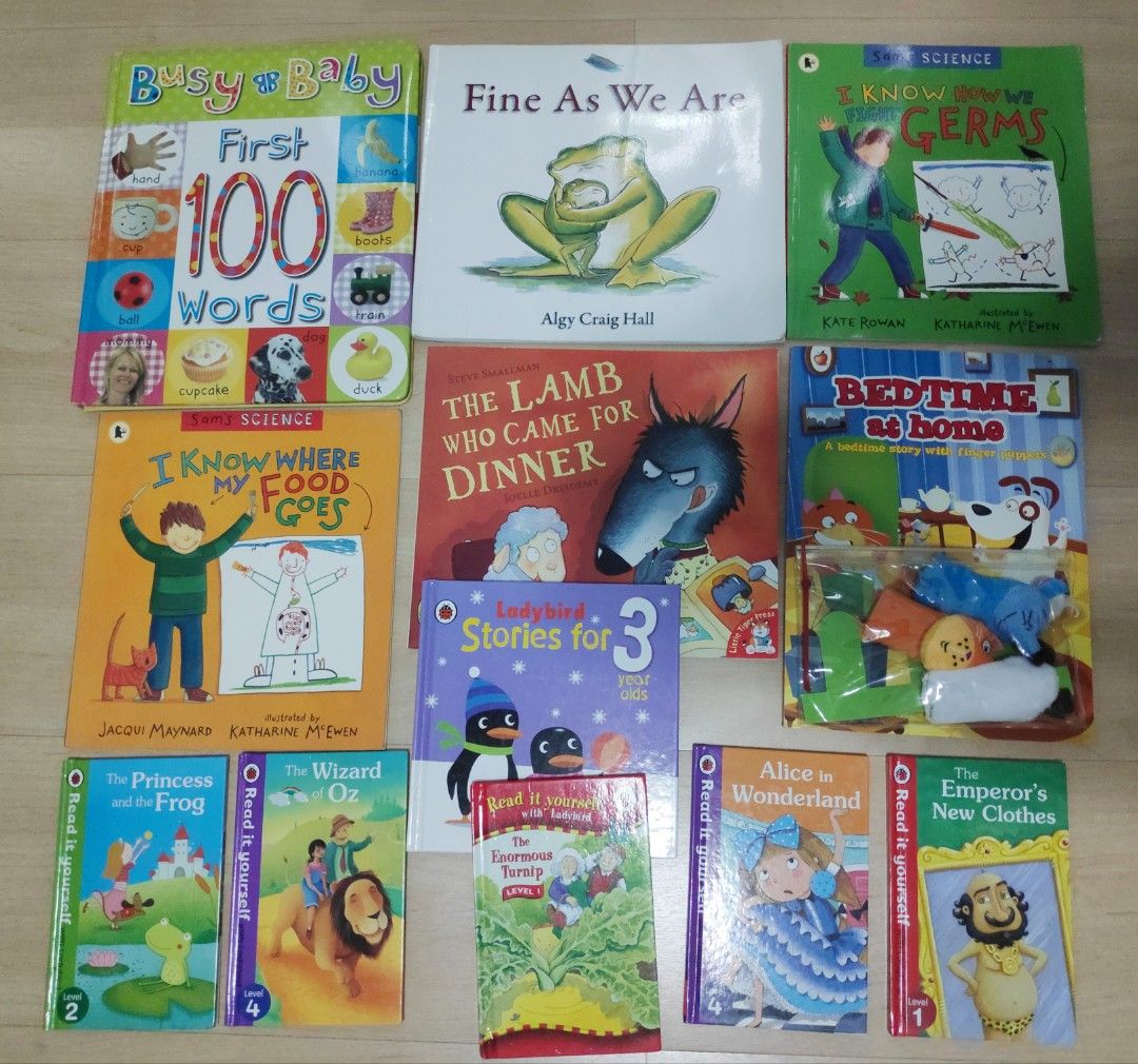 Children books : easy reader, Disney, usborne, Timmy Tammy, ladybird, robin, sam science ...