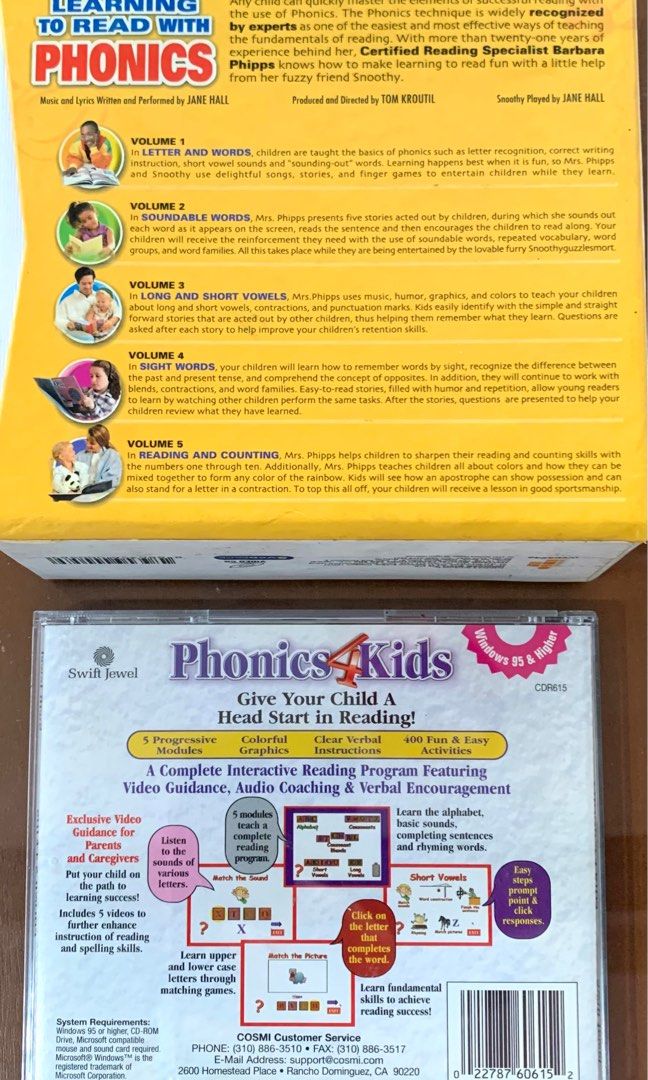 Children preschoolers Phonics learning to read VCD, Hobbies & Toys ...