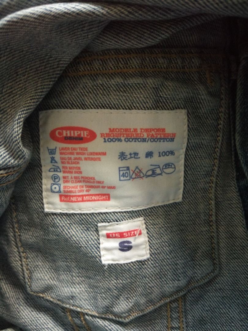 Chipie Denim Jacket S, Men's Fashion, Coats, Jackets and Outerwear on ...