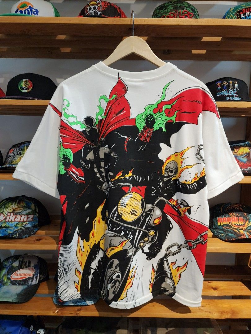 CHRONIC IMAGE GHOST RIDER VS SPAWN (BOOTLEG), Men's Fashion, Tops ...