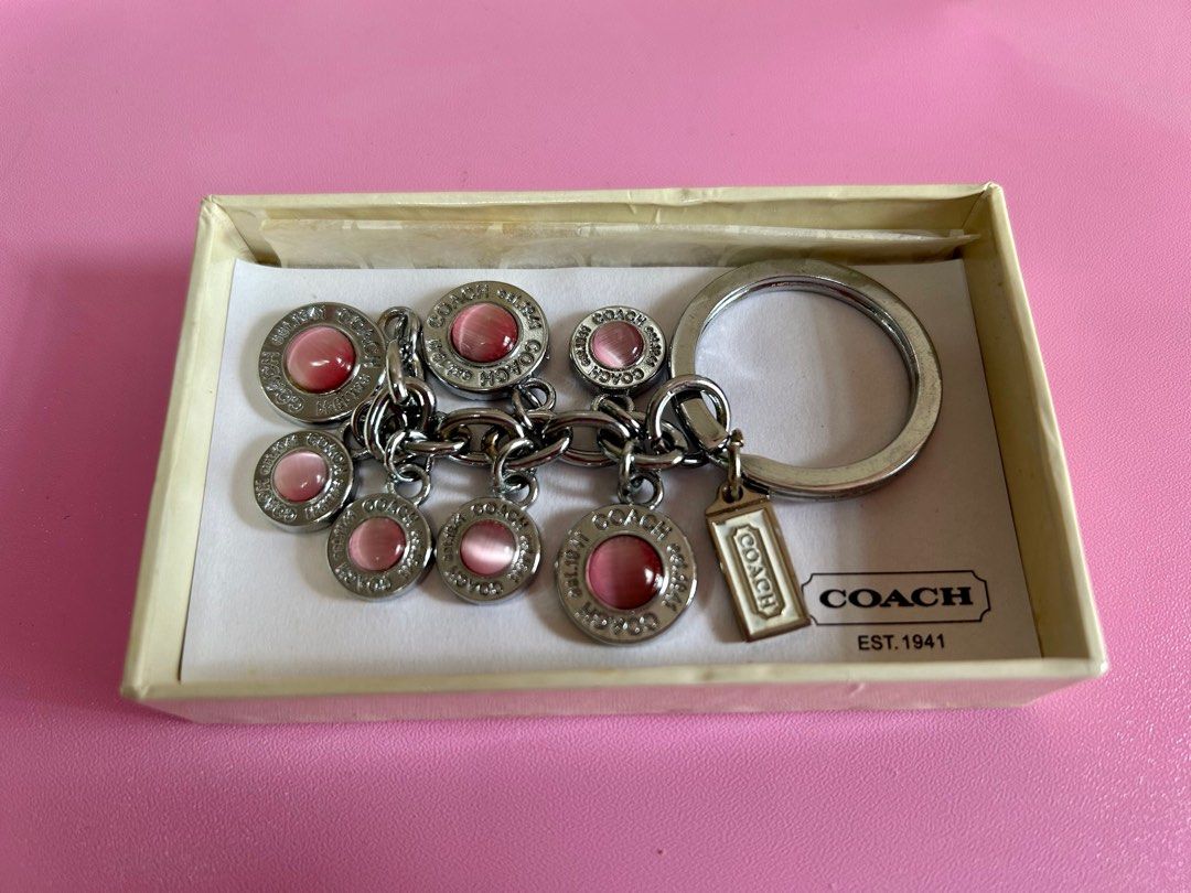 Coach Pink Keychain, Women's Fashion, Watches & Accessories, Other ...