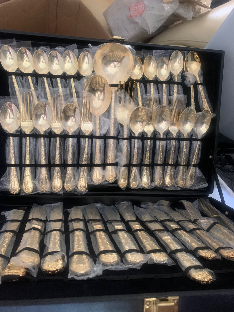 Collectible Set of Spoons,knives,forks and etc., Furniture & Home ...