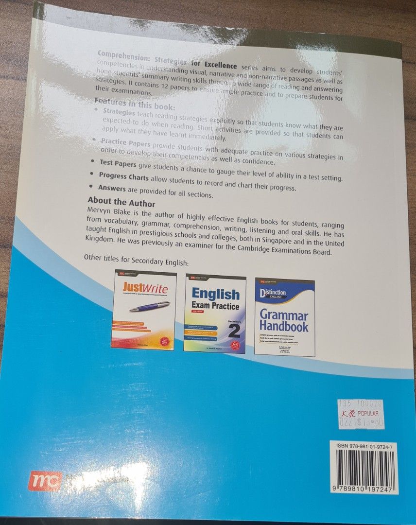 Comprehension Strategies for Excellence Secondary 2, Hobbies & Toys ...