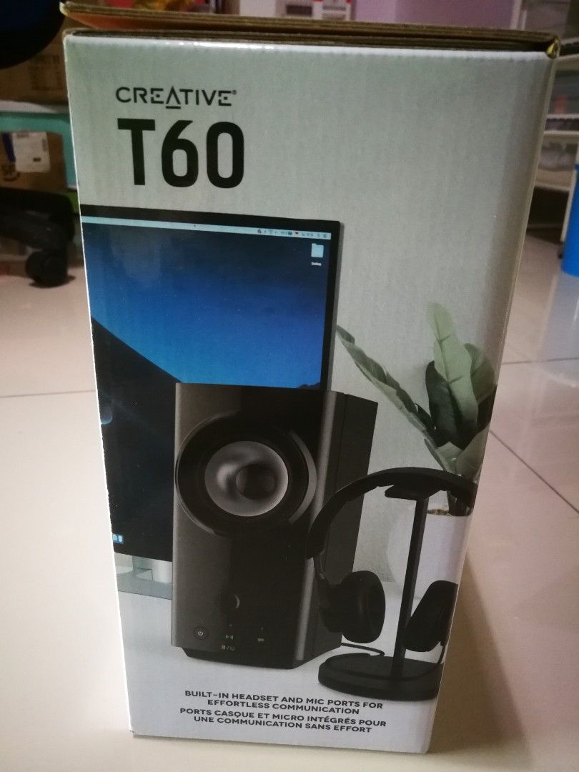 Creative T60 2.0 powered active speaker, Audio, Soundbars, Speakers ...