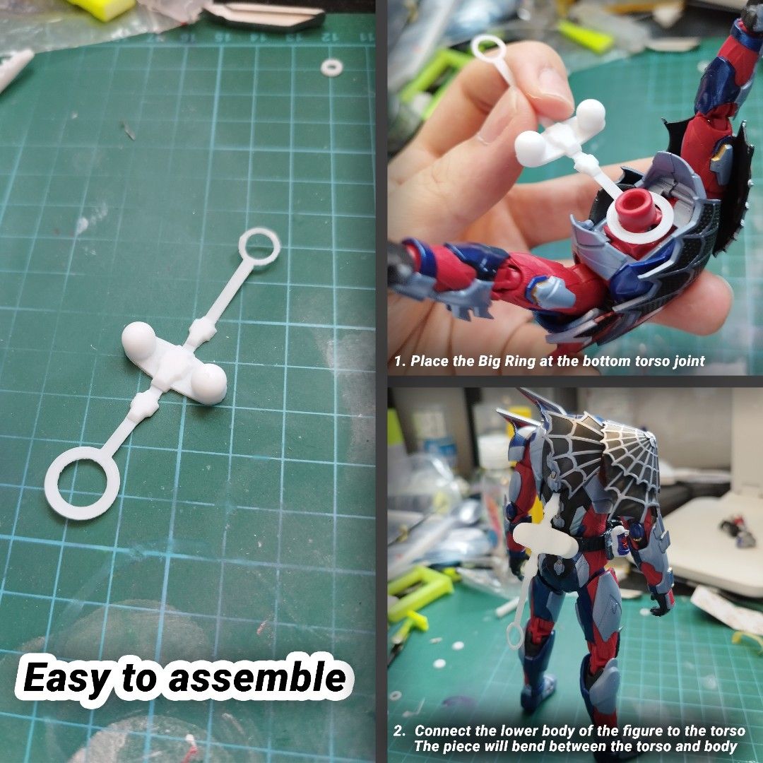 Custom Made Wings for SH Figuarts SHF Compatible with various figures ...