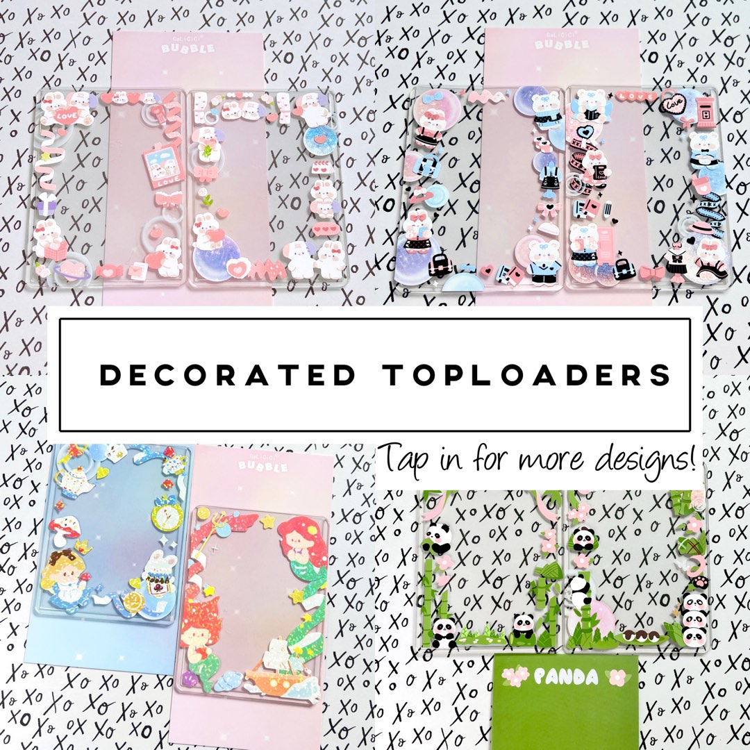 Decorated toploaders, Hobbies & Toys, Stationery & Craft, Handmade ...