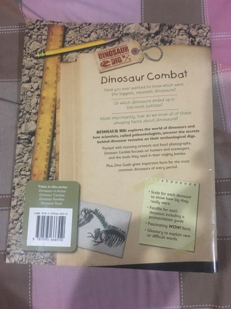 Dinosaur Combat (preloved book) - Rupert Matthews, Hobbies & Toys ...