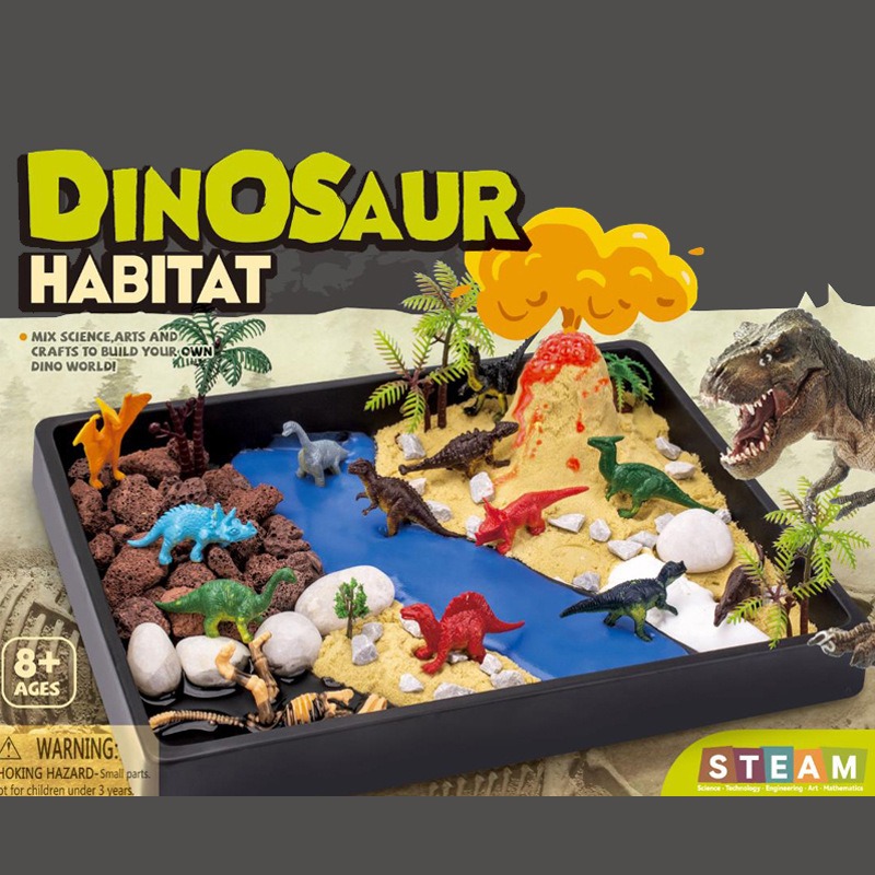 Dinosaur Habitat Children Sensory play set Small world kit Science DIY ...