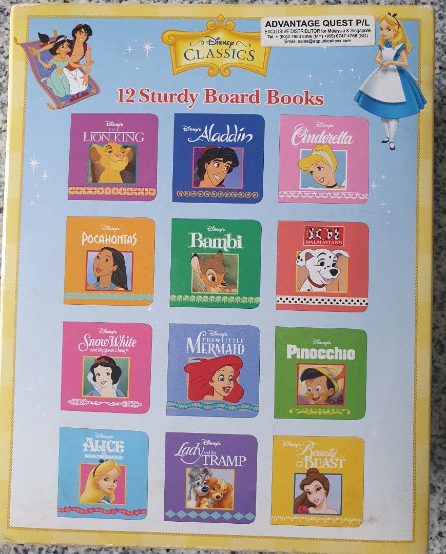 Disney Classic 12 Sturdy Board Books, Hobbies & Toys, Books & Magazines ...