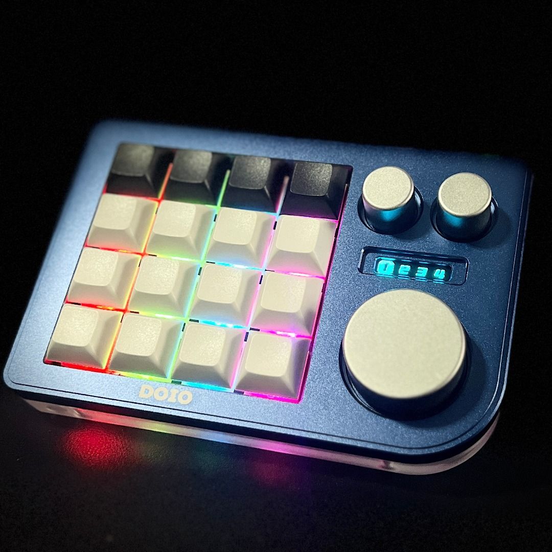 DOIO Triple Knob Macropad INDIGO Dark Blue, Computers & Tech, Parts ...