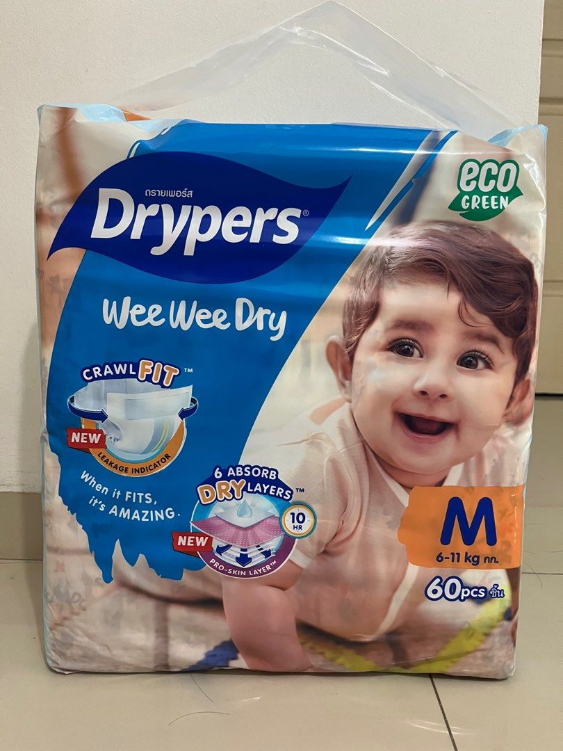 Drypers Wee Wee Dry, Babies & Kids, Bathing & Changing, Diapers & Baby ...