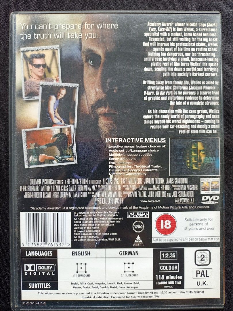 DVD 8mm, Hobbies & Toys, Music & Media, CDs & DVDs on Carousell