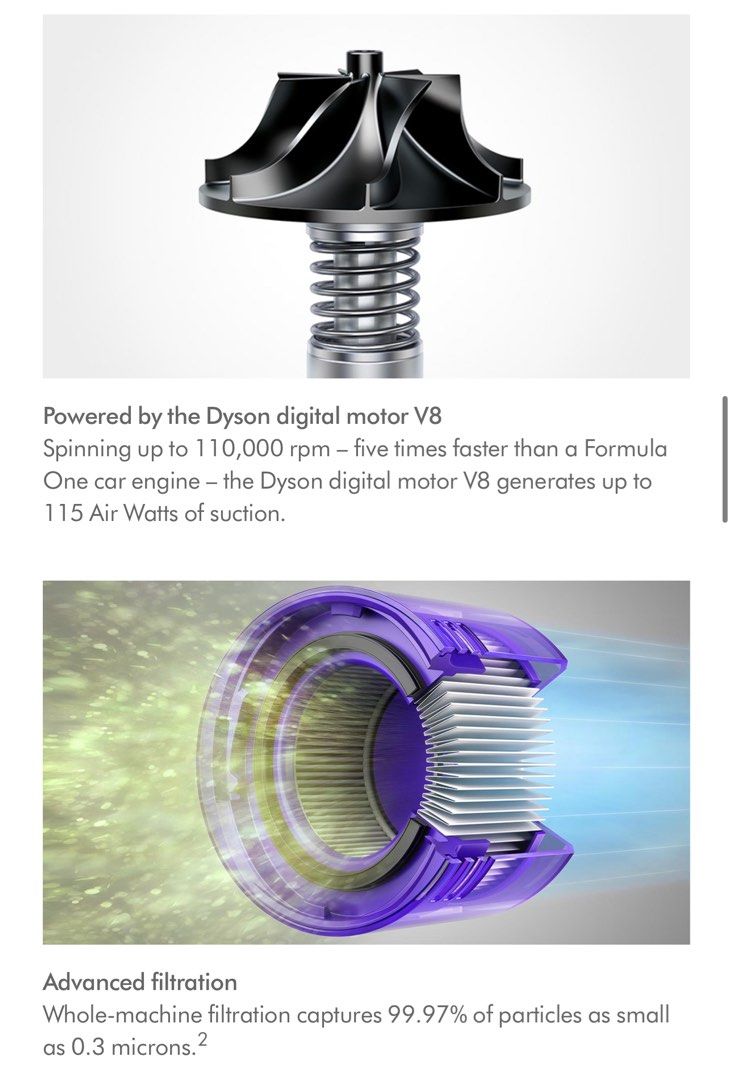 Dyson V8 Slim™ Fluffy, TV & Home Appliances, Vacuum Cleaner ...