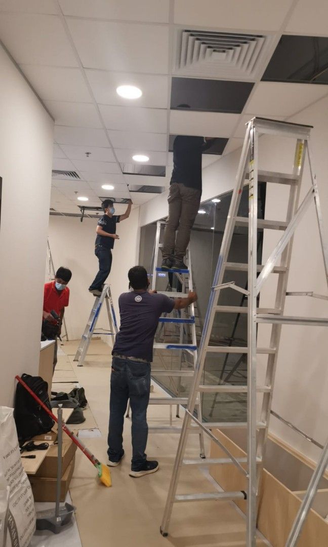 Electric/plumbing/painting/ceiling/patison wall/tails work ...