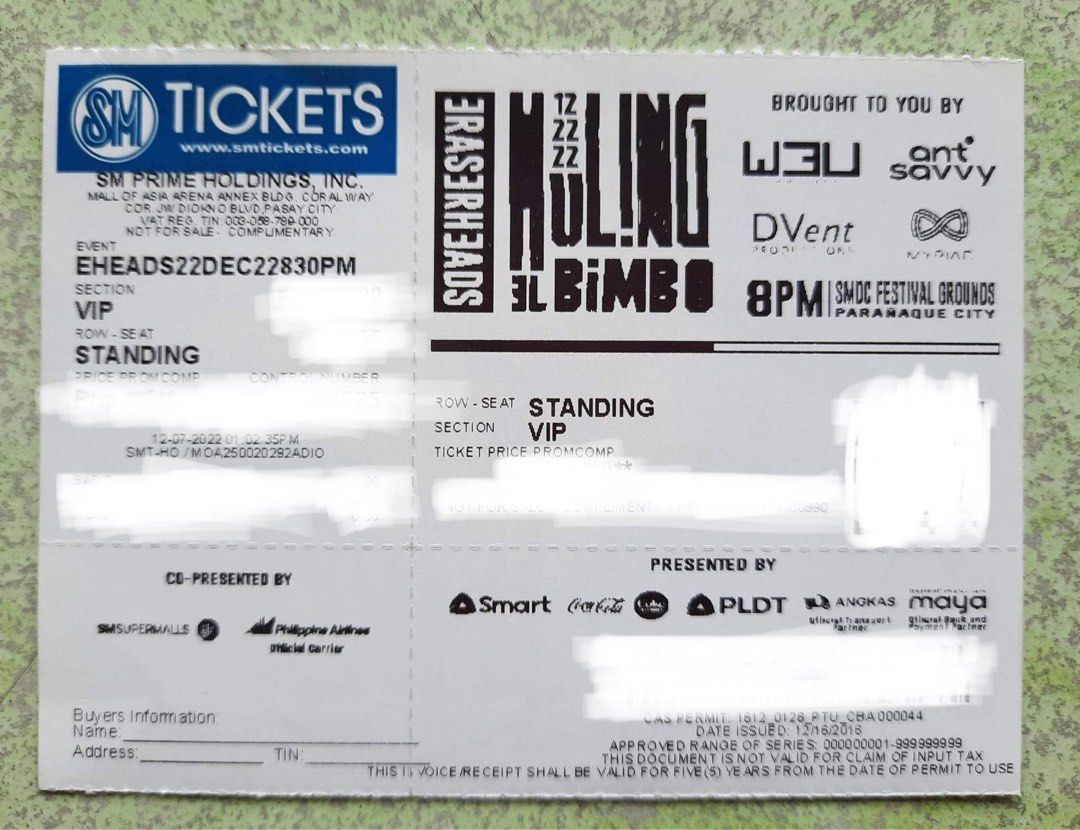 Eraserheads Huling El Bimbo, Tickets & Vouchers, Event Tickets on Carousell