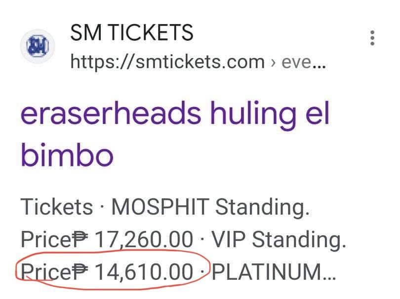 Eraserheads Huling El Bimbo, Tickets & Vouchers, Event Tickets on Carousell