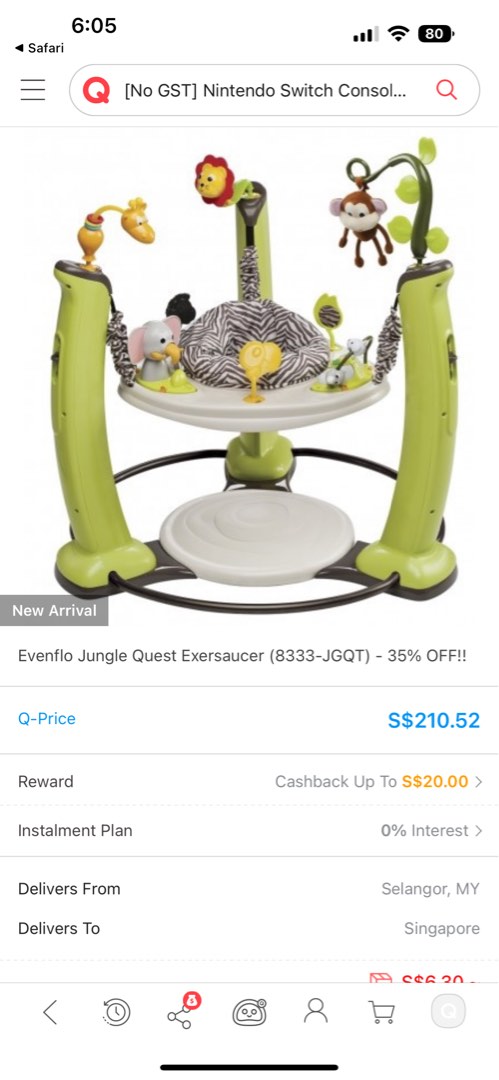 Eventflo Safari friends exersaucer, Babies & Kids, Infant Playtime on ...