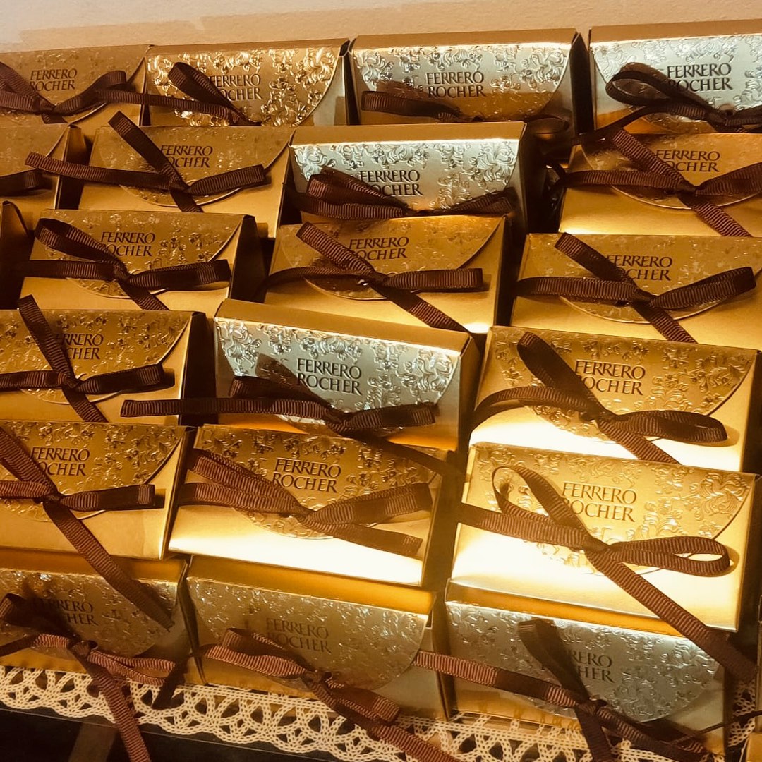 Ferrero Rocher 2pc Chocolate Favor Berkat Wedding Doorgift, Food ...