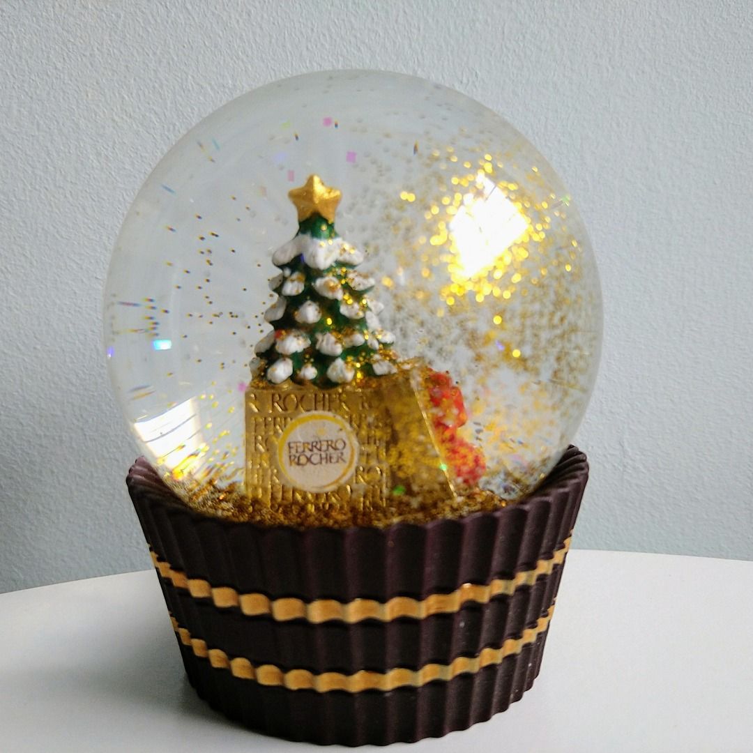 Ferrero Rocher Limited Edition Christmas Festive Glass Snow Globe 2021 ...
