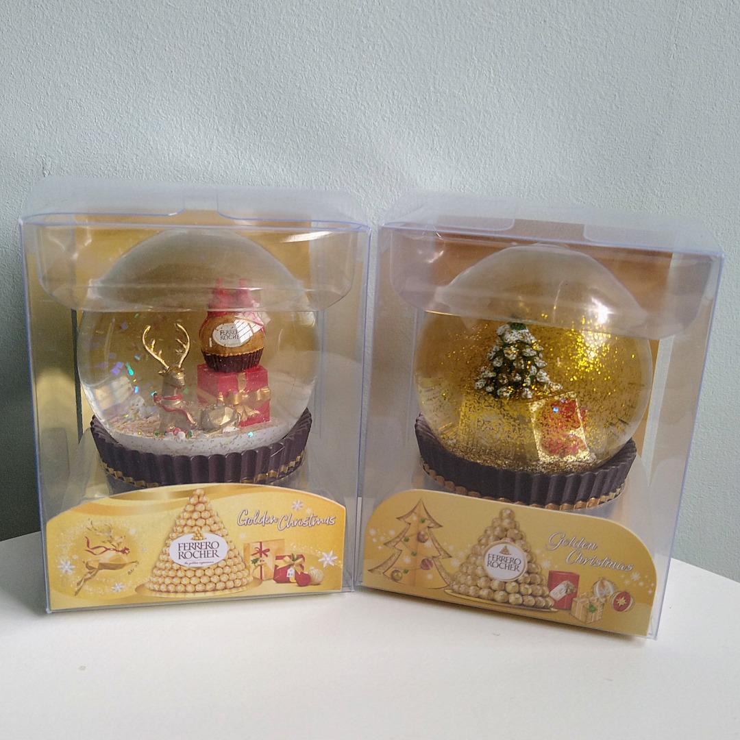 Ferrero Rocher Limited Edition Christmas Festive Glass Snow Globe 2021 ...